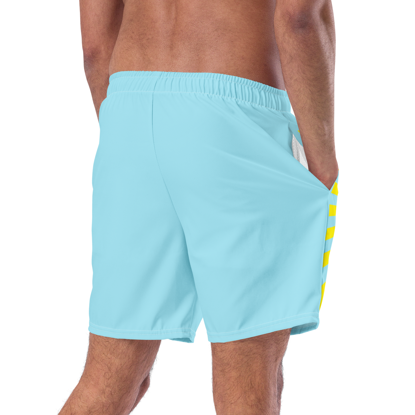 Men's swim trunks- Our Lady of Guadalupe Virgin Mary – Queen Boricua